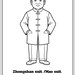 Chinese Traditional Clothing Coloring Pages for Kids - Etsy