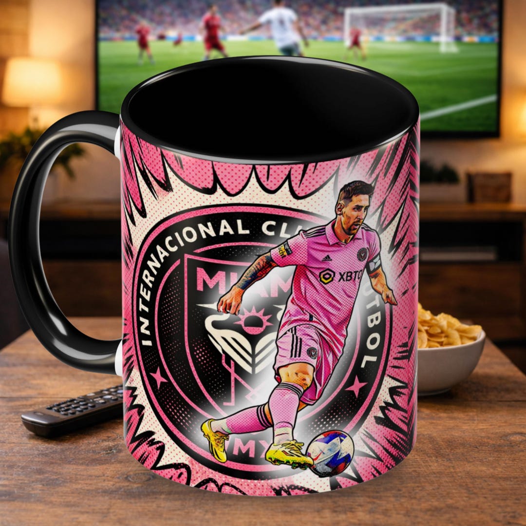 Lionel Messi Inter Miami Inspire Mug, Soccer Fan Coffee Cup, Messi Fan ...