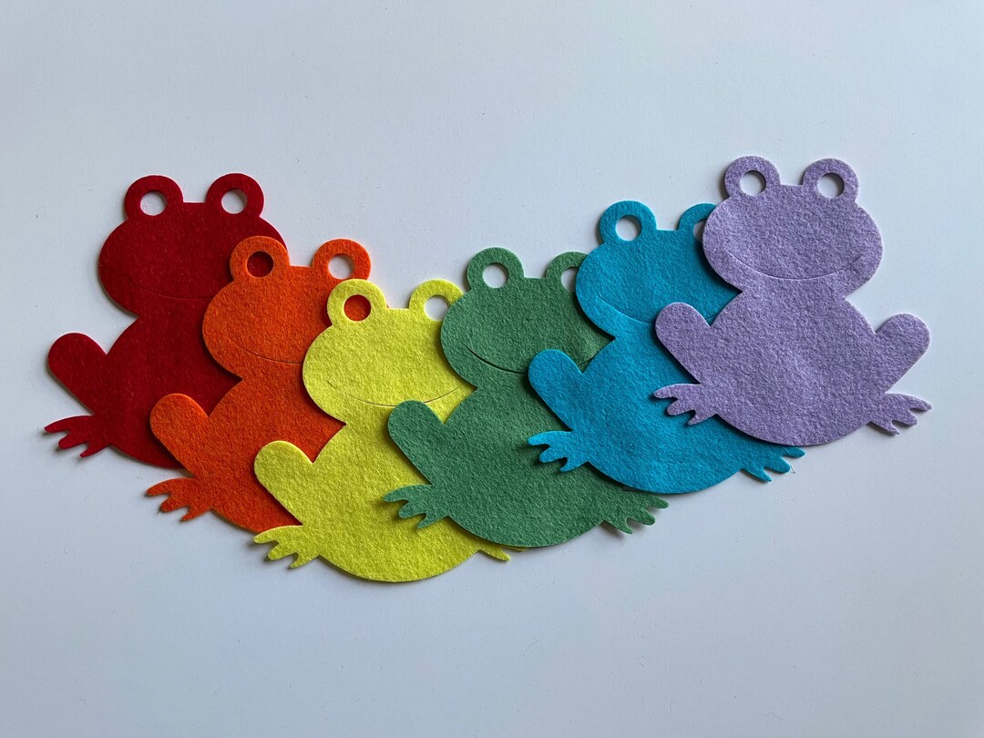 Frog Die Cuts, Felt Frogs, Felt Stories, Wool Felt Appliqué, Felt ...