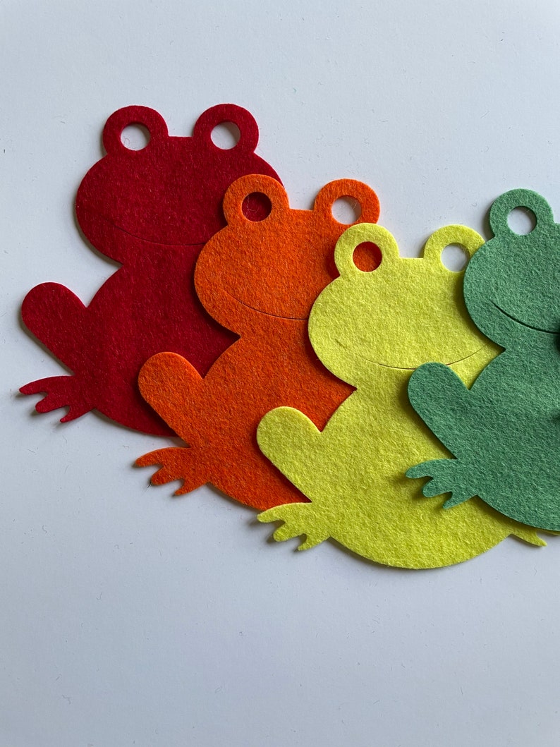 Frog Die Cuts, Felt Frogs, Felt Stories, Wool Felt Appliqué, Felt ...