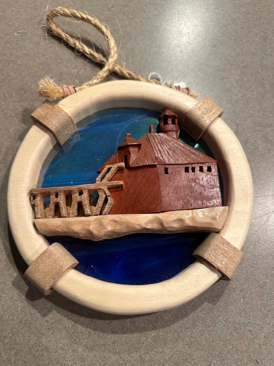 Intarsia - Sturgeon Bay Lighthouse Door Cty Wi - Etsy