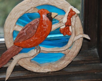 Intarsia Cardinal - Etsy