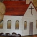 Intarsia Country Church With Stain Glass - Etsy