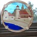 Intarsia Country Church With Stain Glass - Etsy