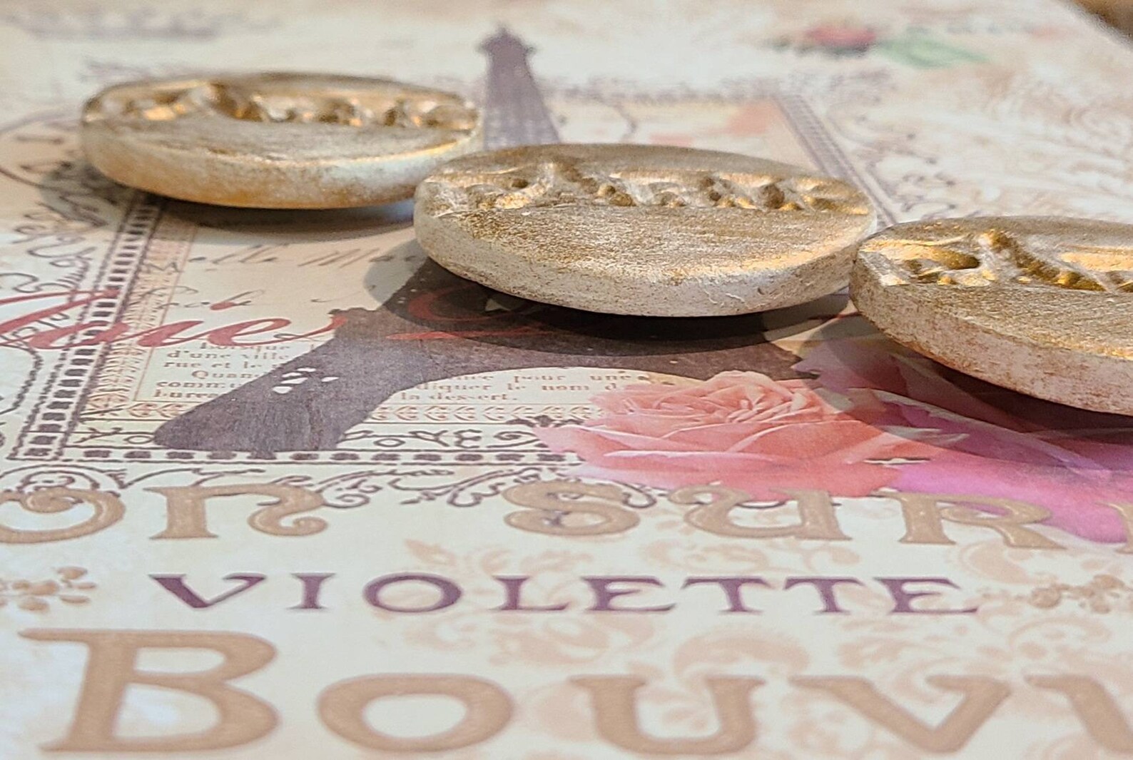 Paris Design French Magnet Gold Home Decor Paris Decor French - Etsy