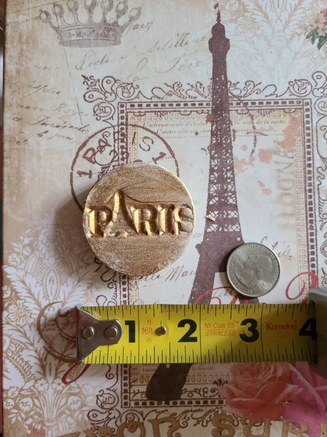 Paris Design French Magnet Gold Home Decor Paris Decor French | Etsy