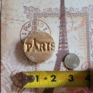 Paris Design French Magnet Gold Home Decor Paris Decor French Ceramic ...