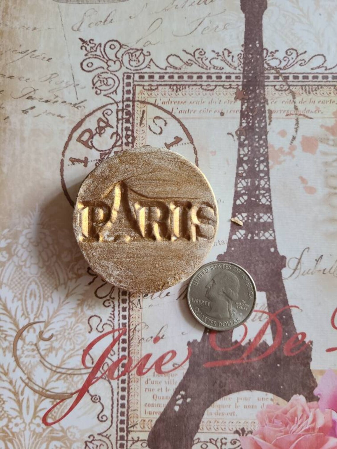 Paris Design French Magnet Gold Home Decor Paris Decor French | Etsy