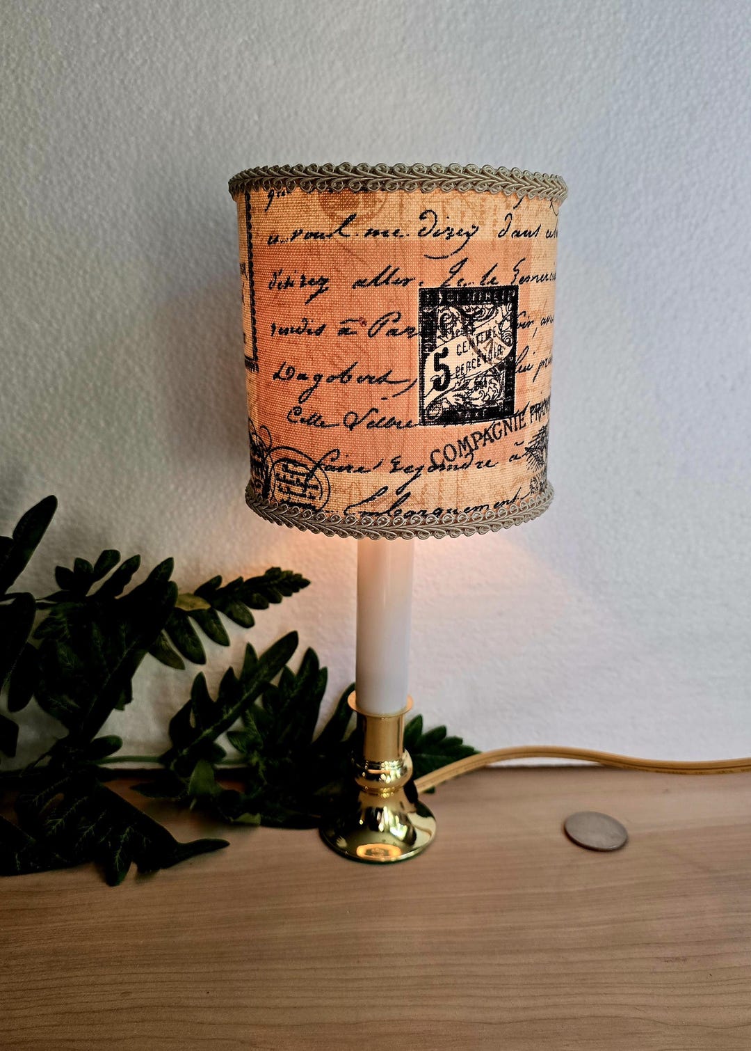 Paris French Small Candle Lamp/custom Made French Lamp Shade/brass ...