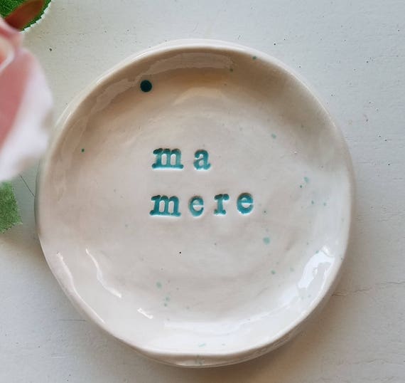 Mother's Day My Mom French Gift Trinket Dish Gift Ceramic - Etsy