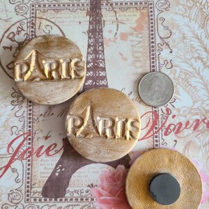 Paris Design French Magnet Gold Home Decor Paris Decor French Ceramic ...