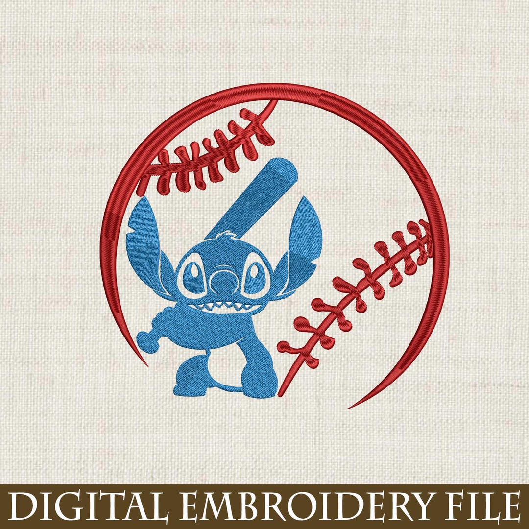 Baseball Stitch Embroidery Design, Cute Sports Baseball Machine ...