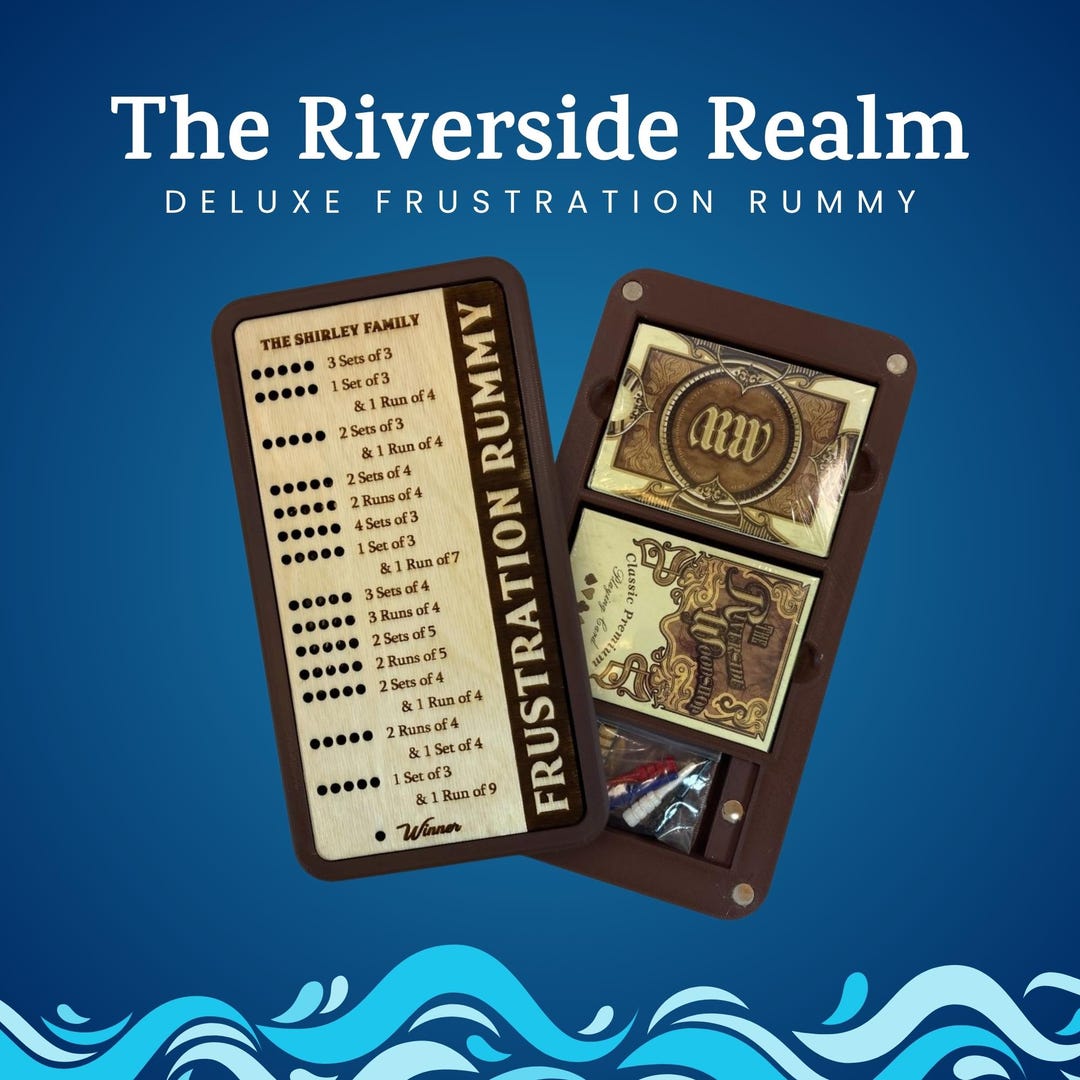 Personalized Frustration Rummy Round Tracker: Deluxe Card Game Score ...