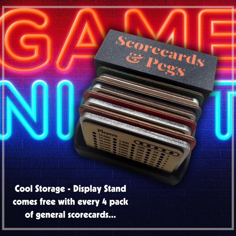 Personalized Wooden Scoreboard: Card & Board Game Tracker - Etsy