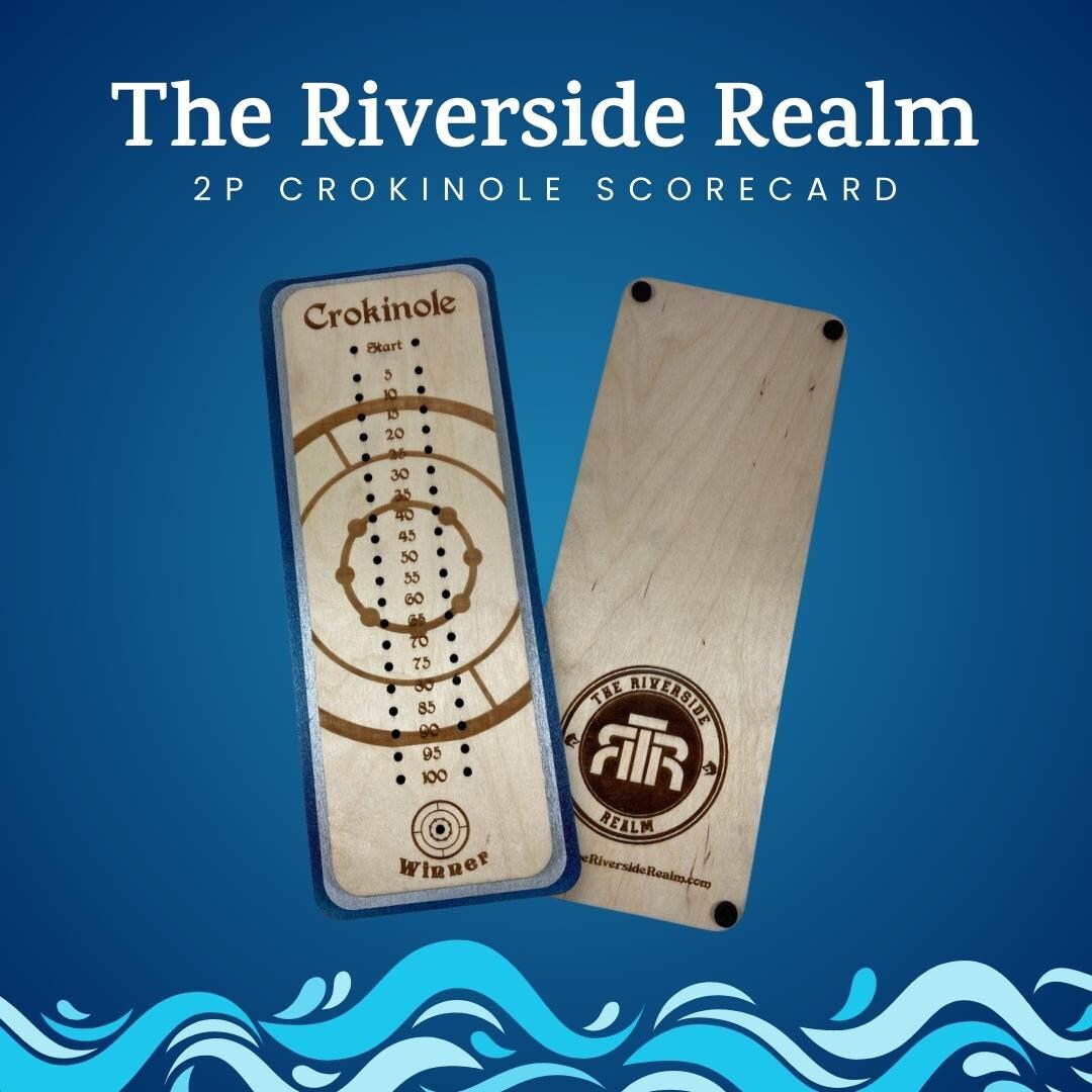 Crokinole Scoreboard: 2-player Wooden Game Score Keeper - Etsy