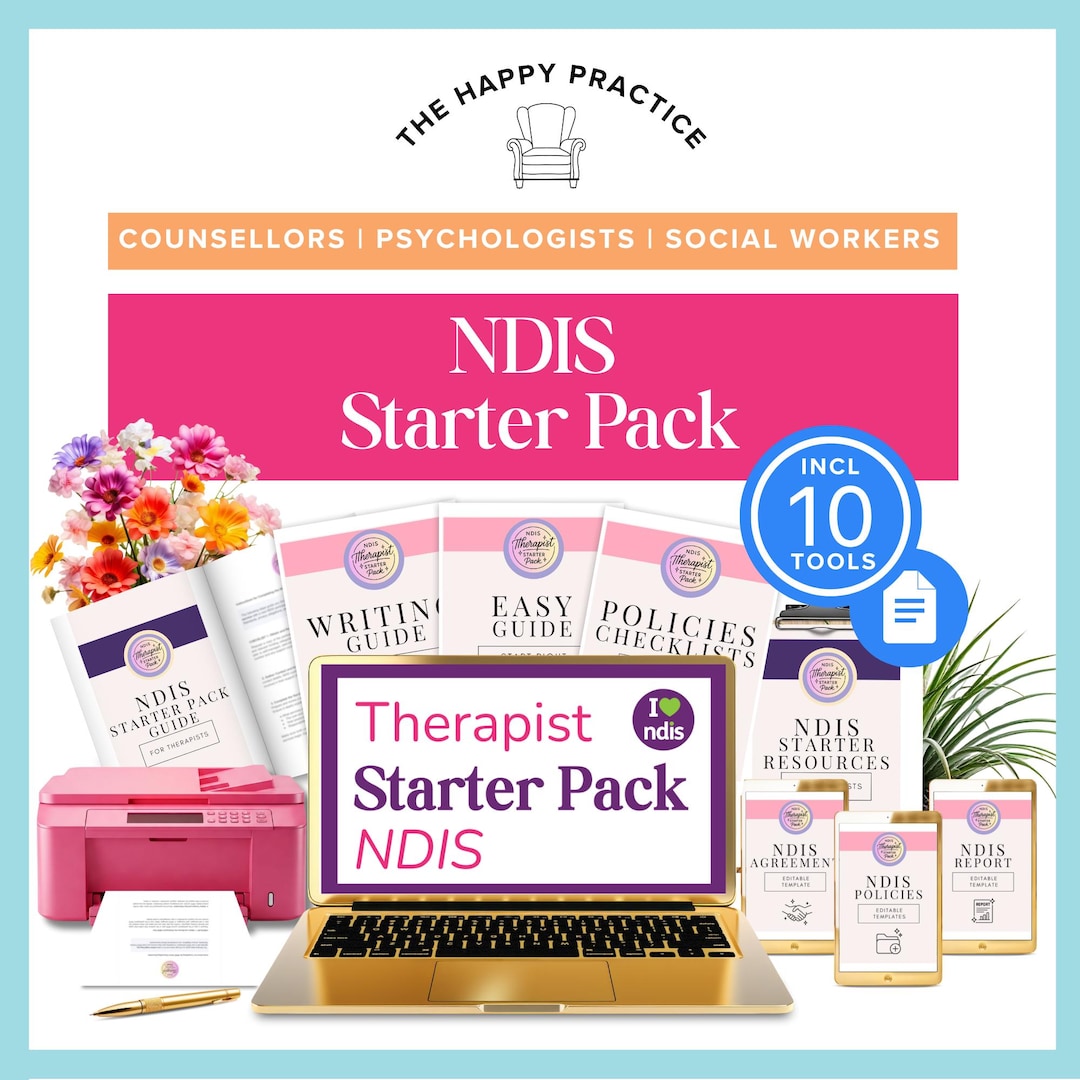 NDIS Starter Pack for Therapists: Editable Templates & Checklists ...