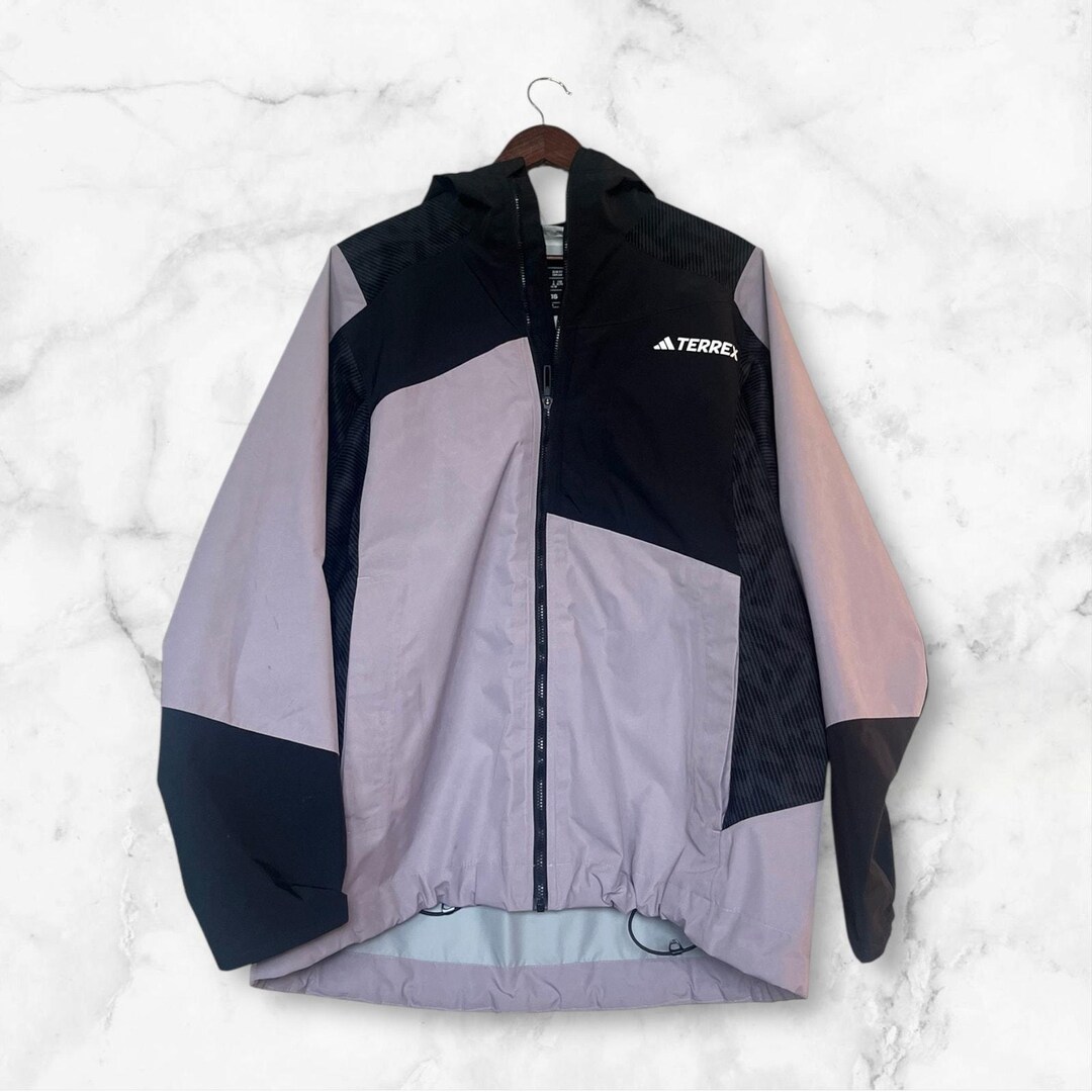 Adidas Terrex Techwear Hooded Jacket XL Slim Fit – Black & Mauve ...
