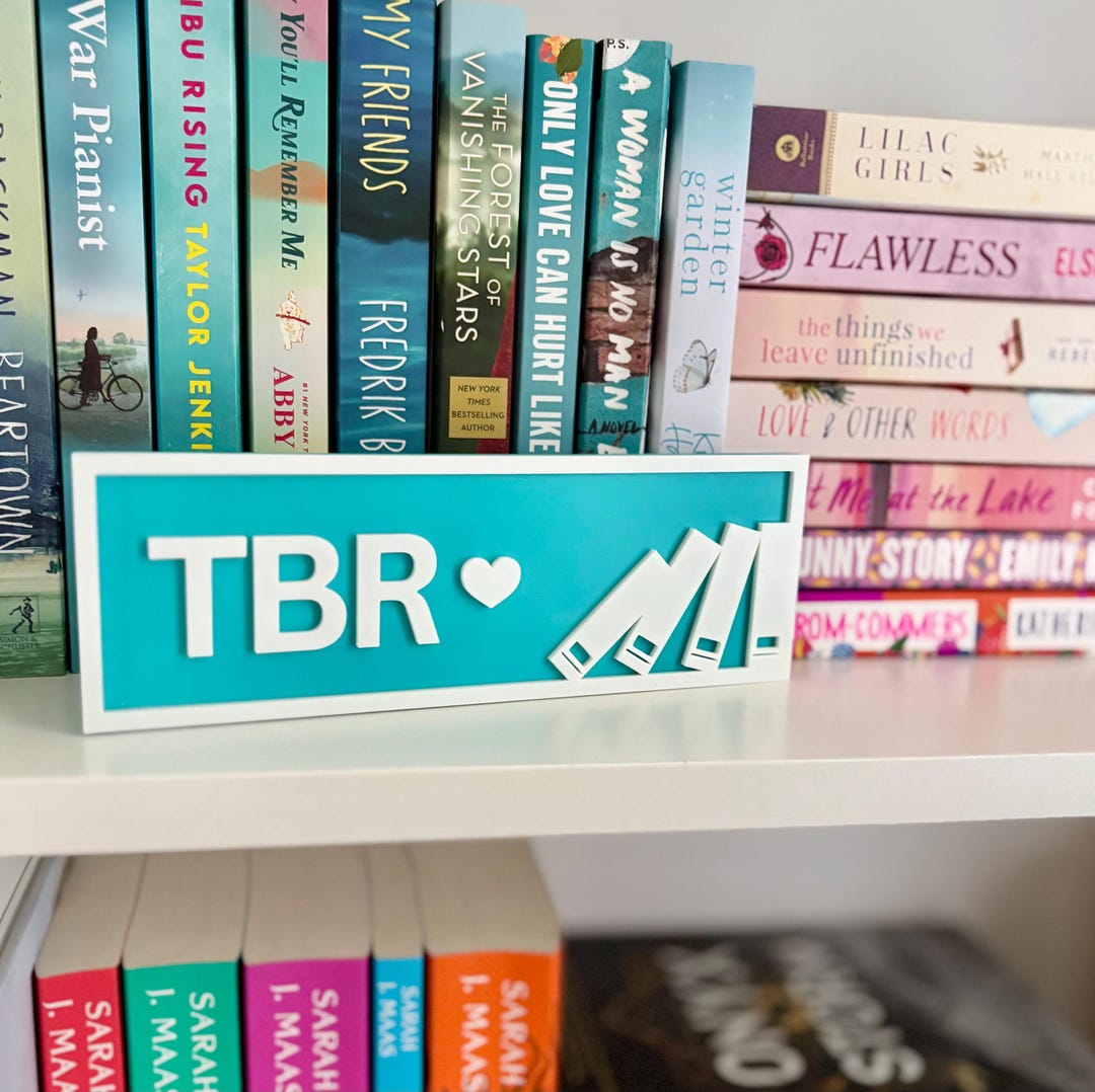 TBR Library Street Bookshelf Sign | Library Sign | Street Sign | Book ...