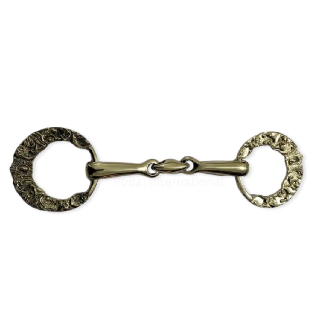 Antique Spanish Brass Horse Snaffle Bit – Vintage Equestrian Tack With ...