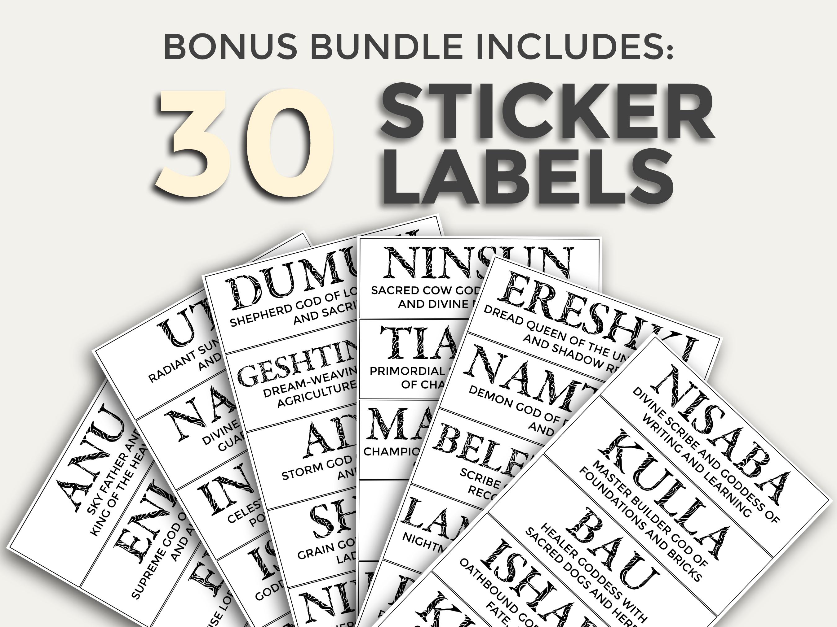 Ancient Mesopotamian Gods Coloring Book Deities Myth Art Print PDF ...