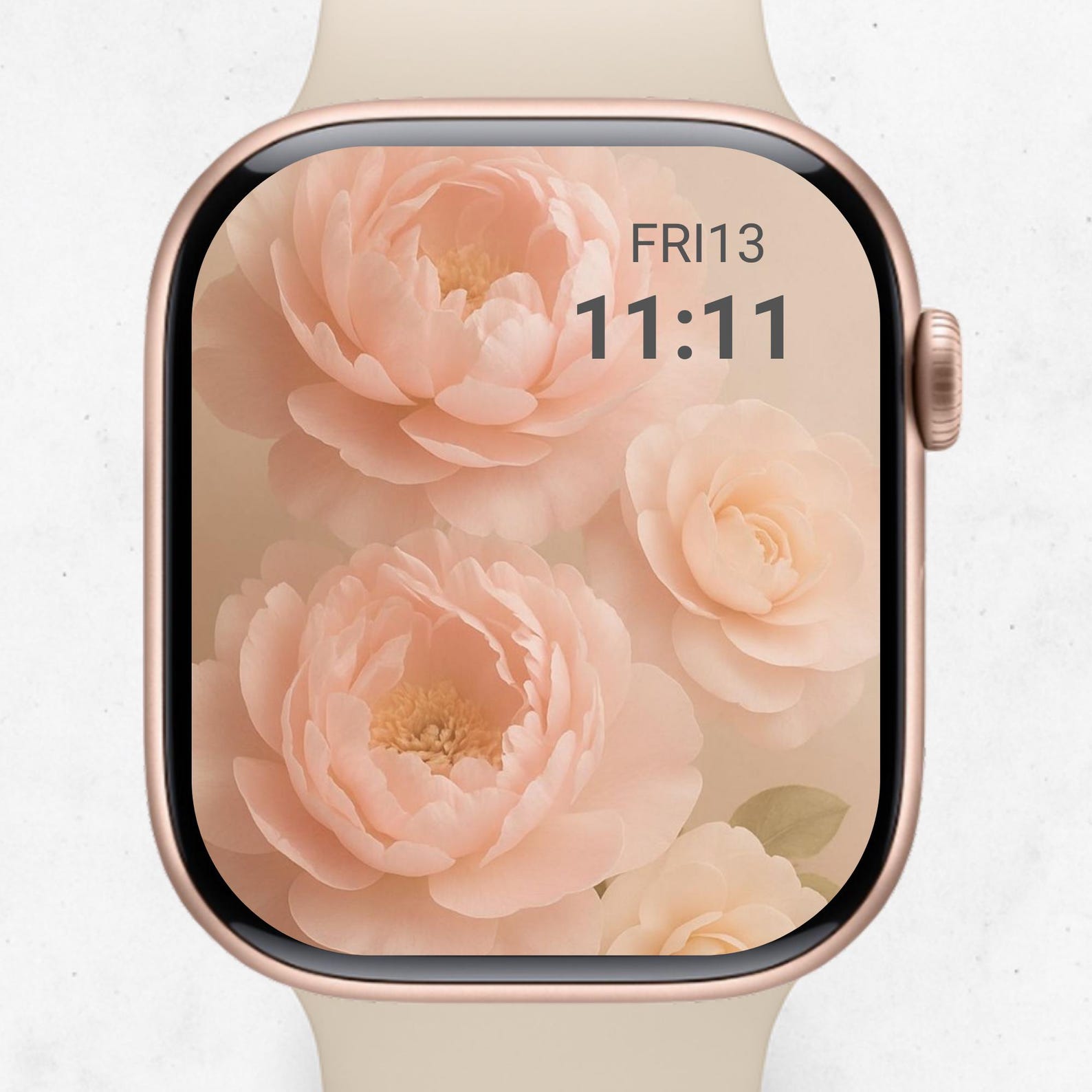 Pastel Flower Apple Watch Wallpaper – Aesthetic Floral Watch Face ...