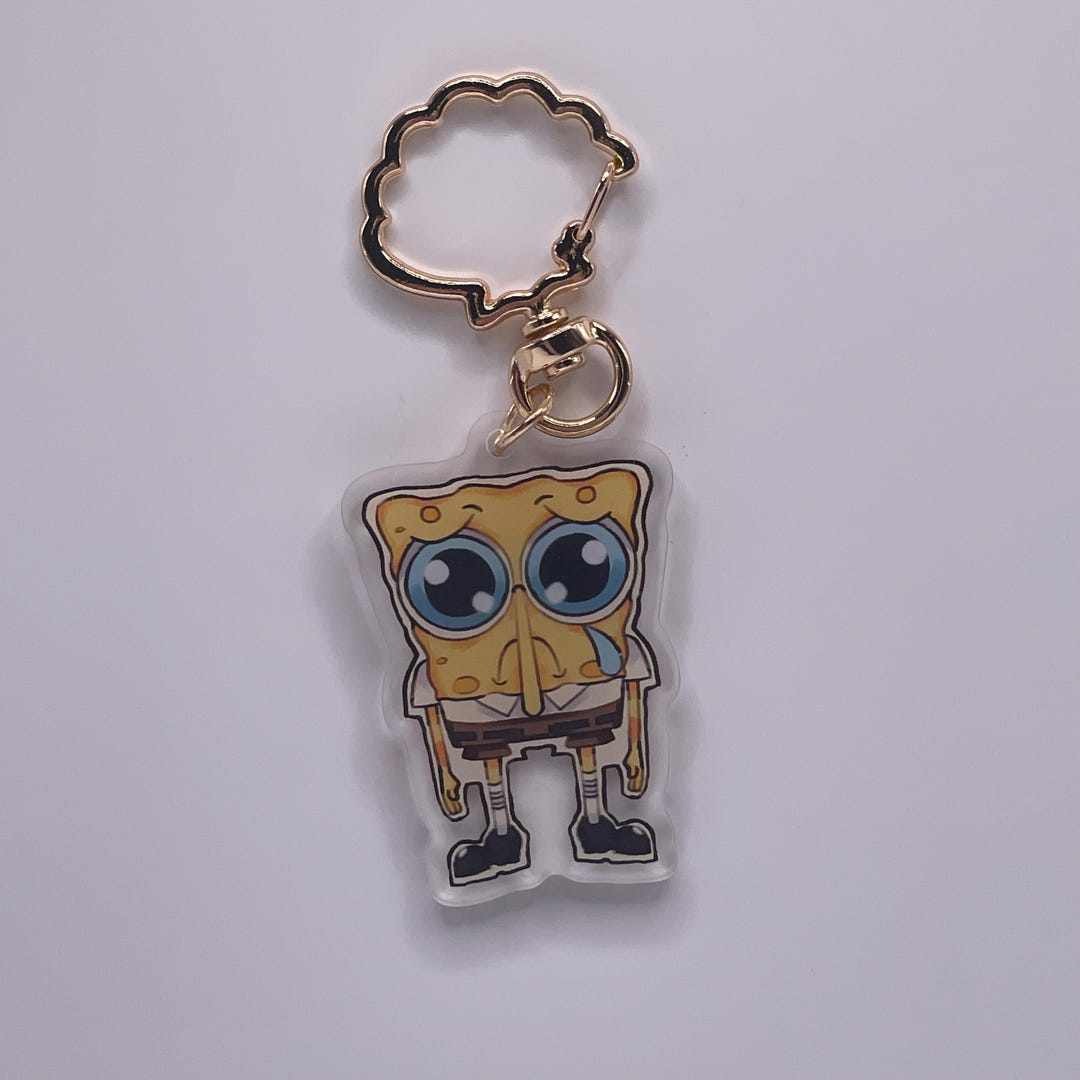Spongebob Crying Keychain - Etsy