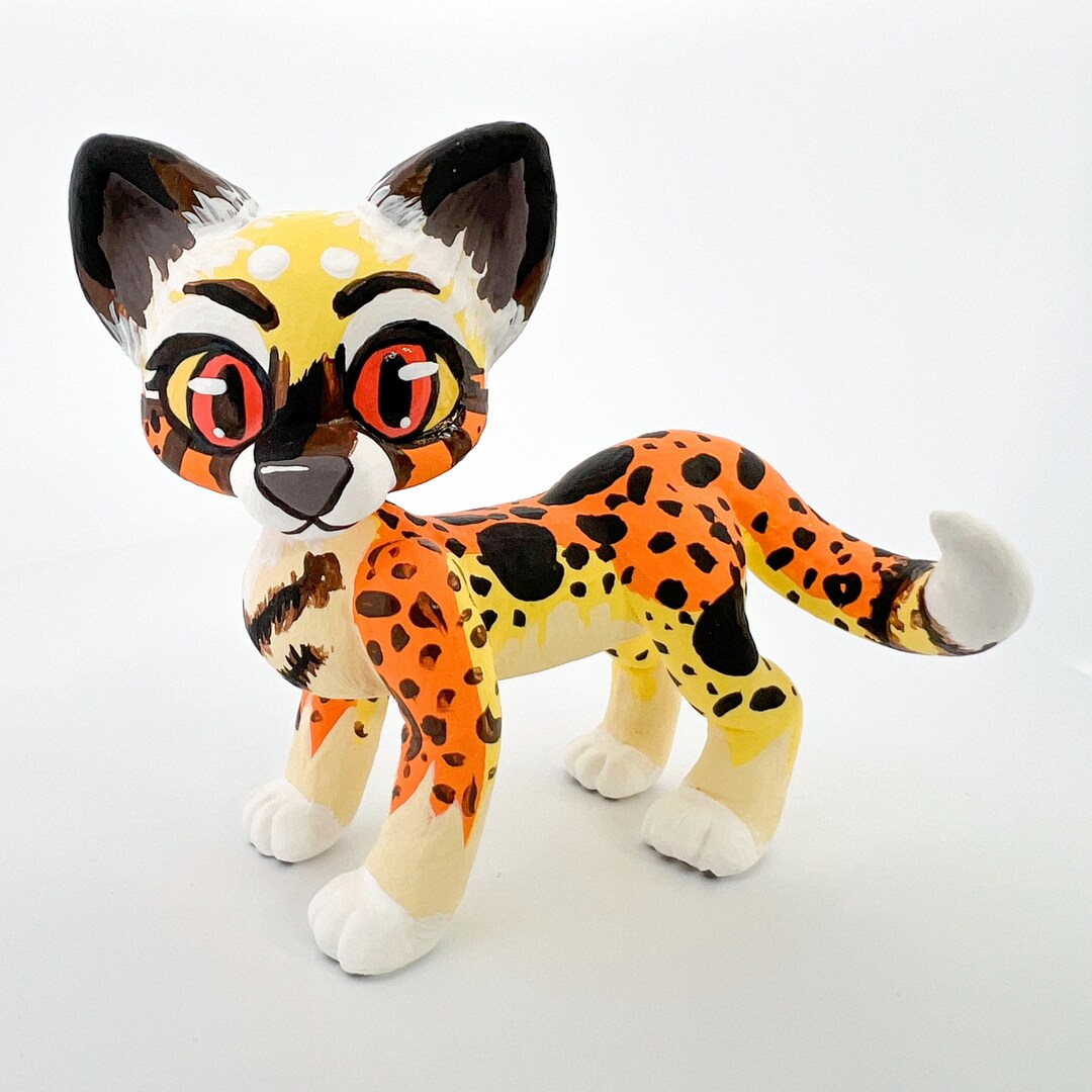 Leopardstar Warrior Cats LPS Clay Custom Full Sized Bobble Head Figure ...