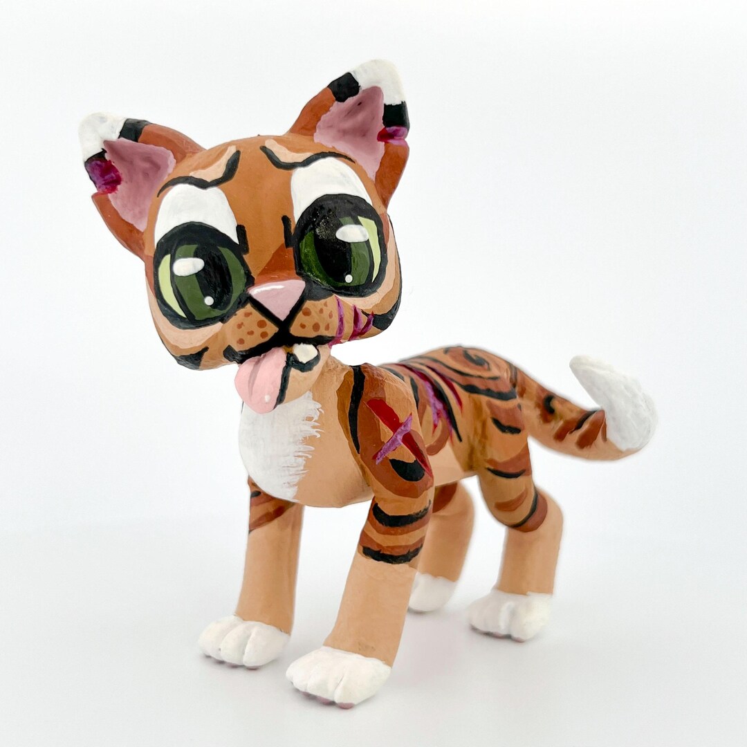 Crookedstar Warrior Cats LPS Clay Custom Full Sized Bobble Head Figure ...
