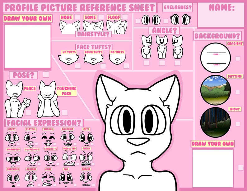 Your OC Profile Picture Digital Art Commission - Etsy