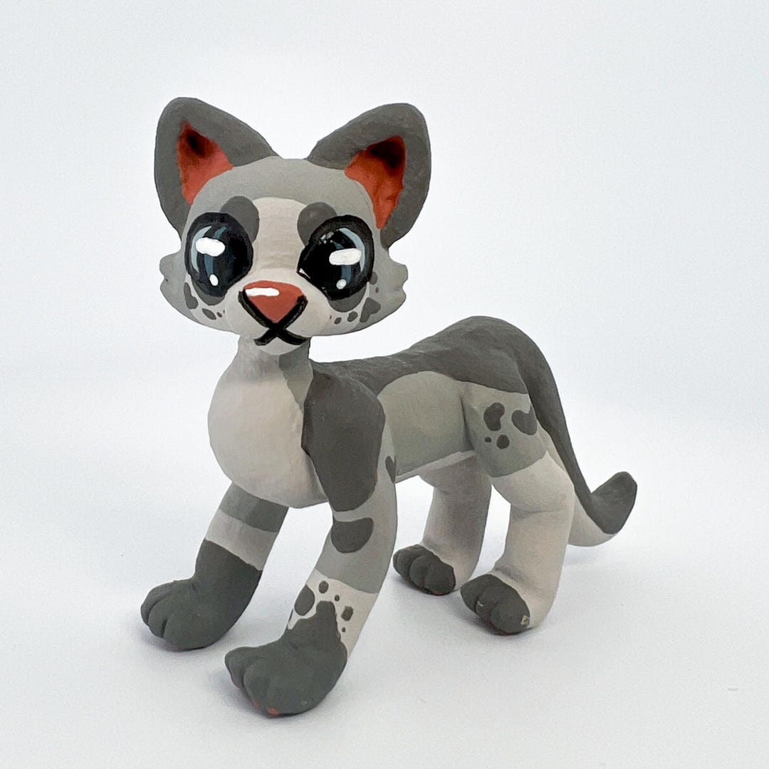 Ashpaw Warrior Cats LPS Clay Custom Apprentice Sized Bobble Head Figure ...