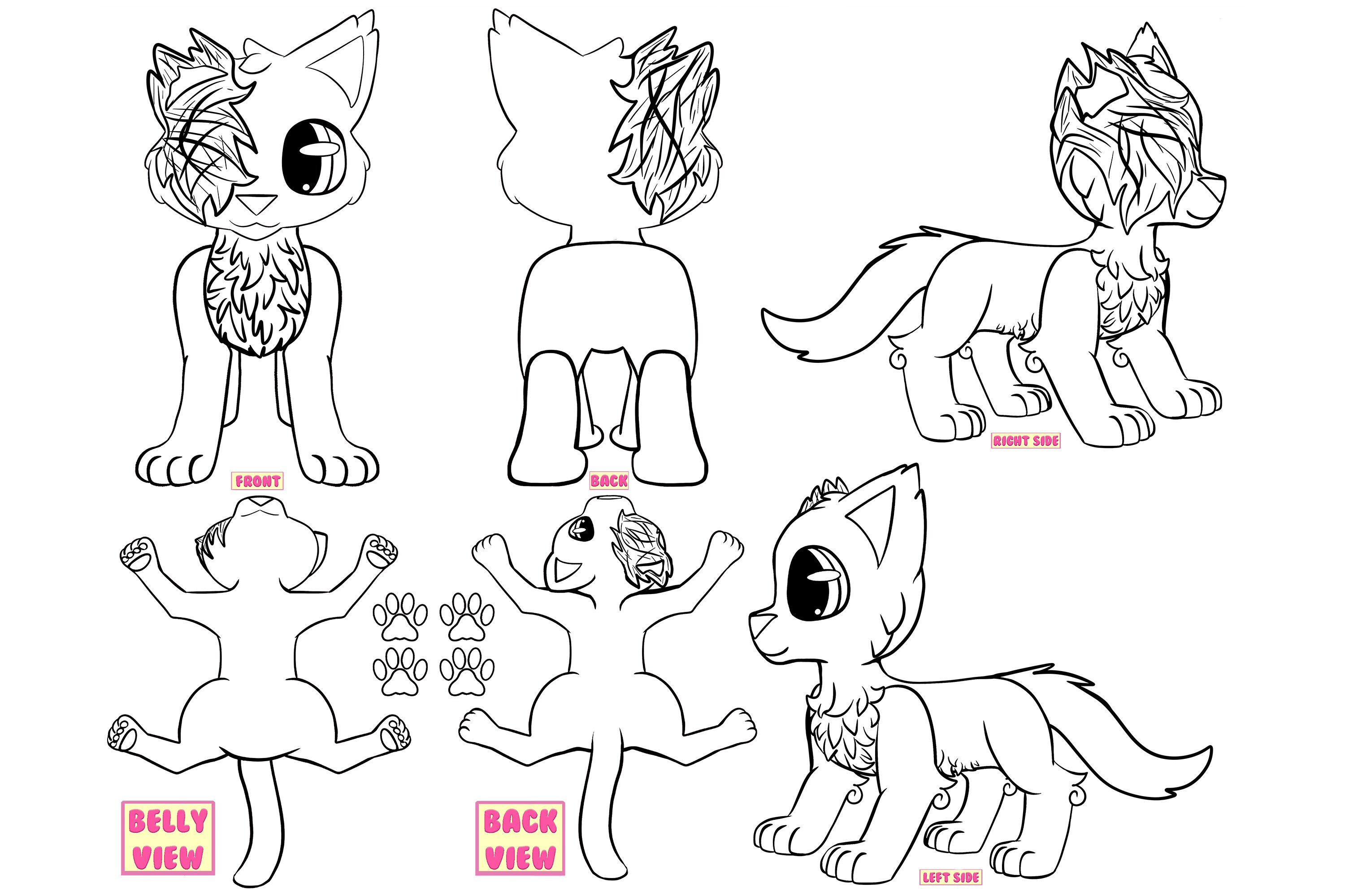 50 Design Your Own Original Character Reference Downloadable Coloring ...
