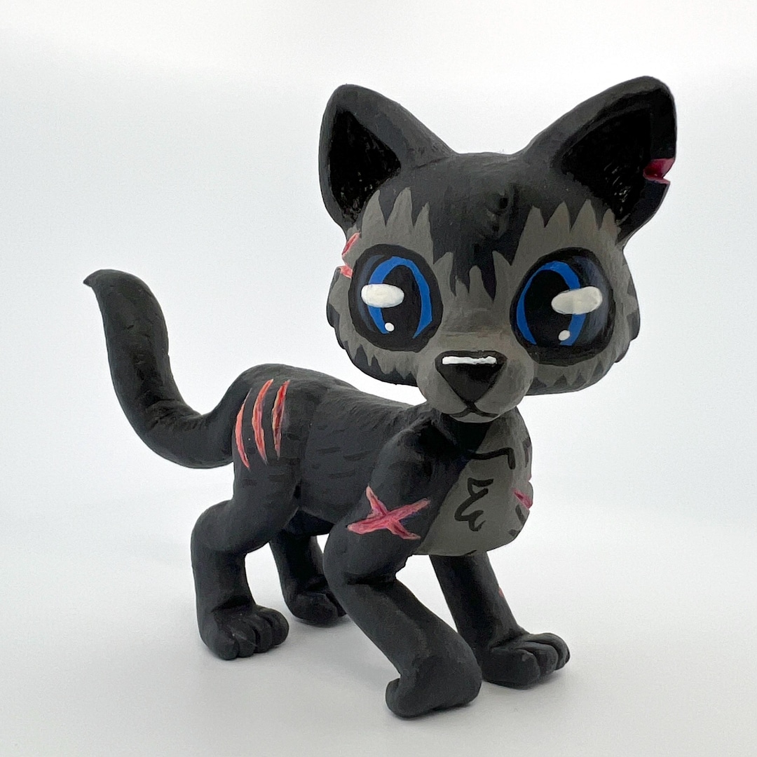 Deadfoot Warrior Cats LPS Clay Custom Full Sized Bobble Head Figure - Etsy