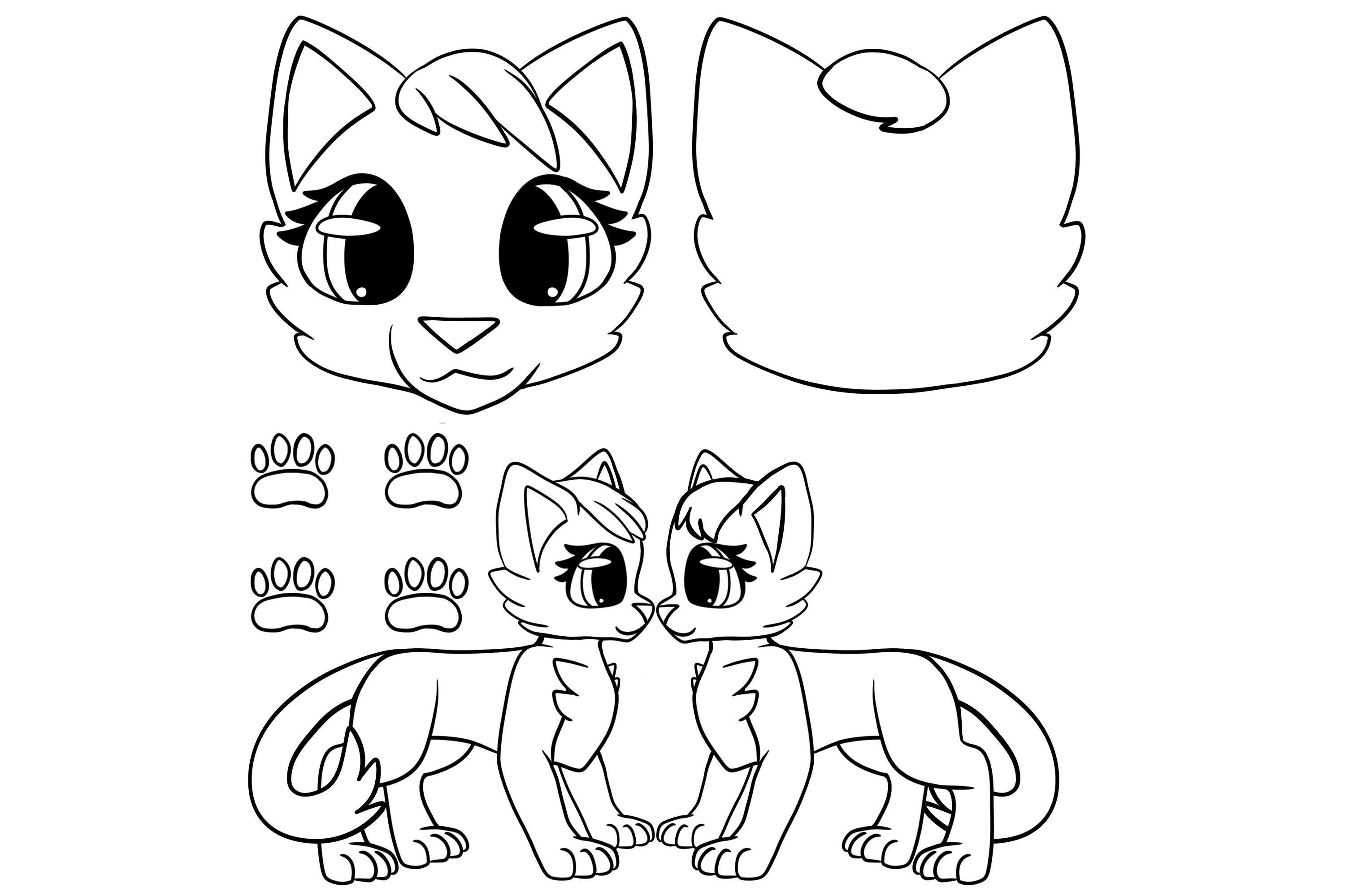 50 Design Your Own Original Character Reference Downloadable Coloring ...