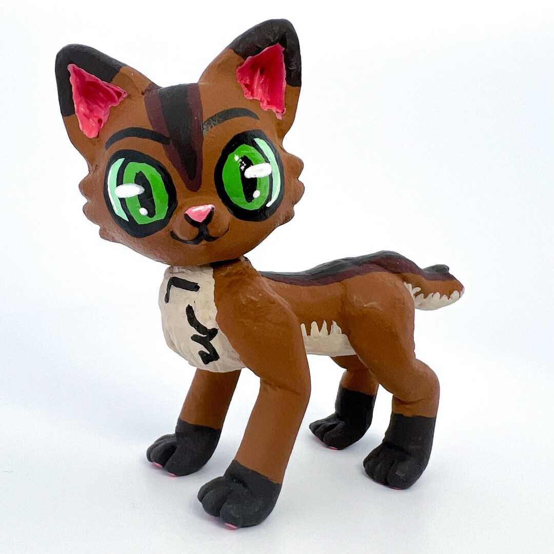 Stumpytail Warrior Cats LPS Clay Custom Full Sized Bobble Head Figure ...