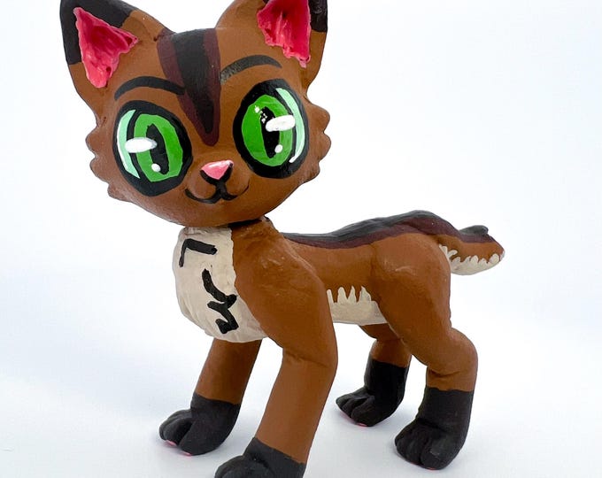 Stumpytail Warrior Cats LPS Clay Custom Full Sized Bobble Head Figure ...