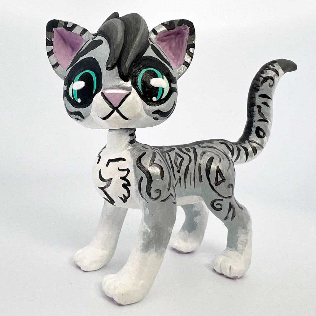 Silverstream Warrior Cats LPS Clay Custom Full Sized Bobble Head Figure ...