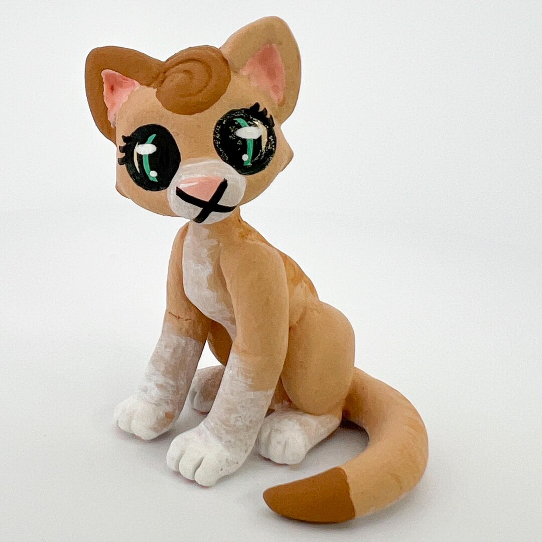 Primrosepaw Warrior Cats LPS Clay Custom Apprentice Sized Bobble Head ...