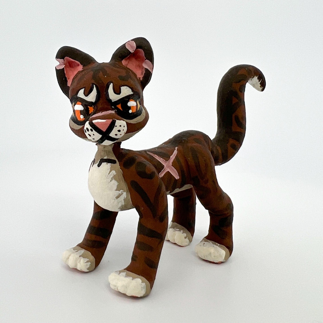 Tigerclaw Clone Warrior Cats LPS Clay Custom Apprentice Sized Figure - Etsy