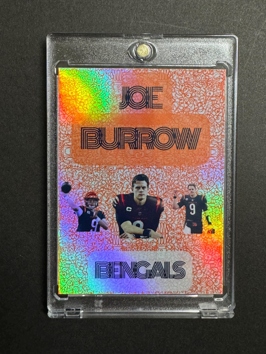 Joe Burrow Custom Novelty Sports Card - Bengals - Refractor Football ...