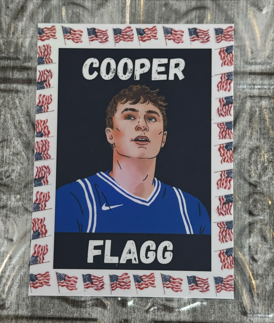 Cooper Flagg Custom Novelty JUMBO Sports Card ~ USA Edition ~ JUMBO 5x7 ...