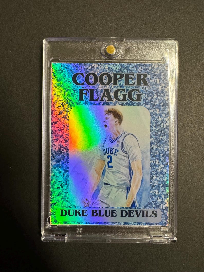 Cooper Flagg - Duke Blue Devils - Custom Novelty Sports Card - Etsy