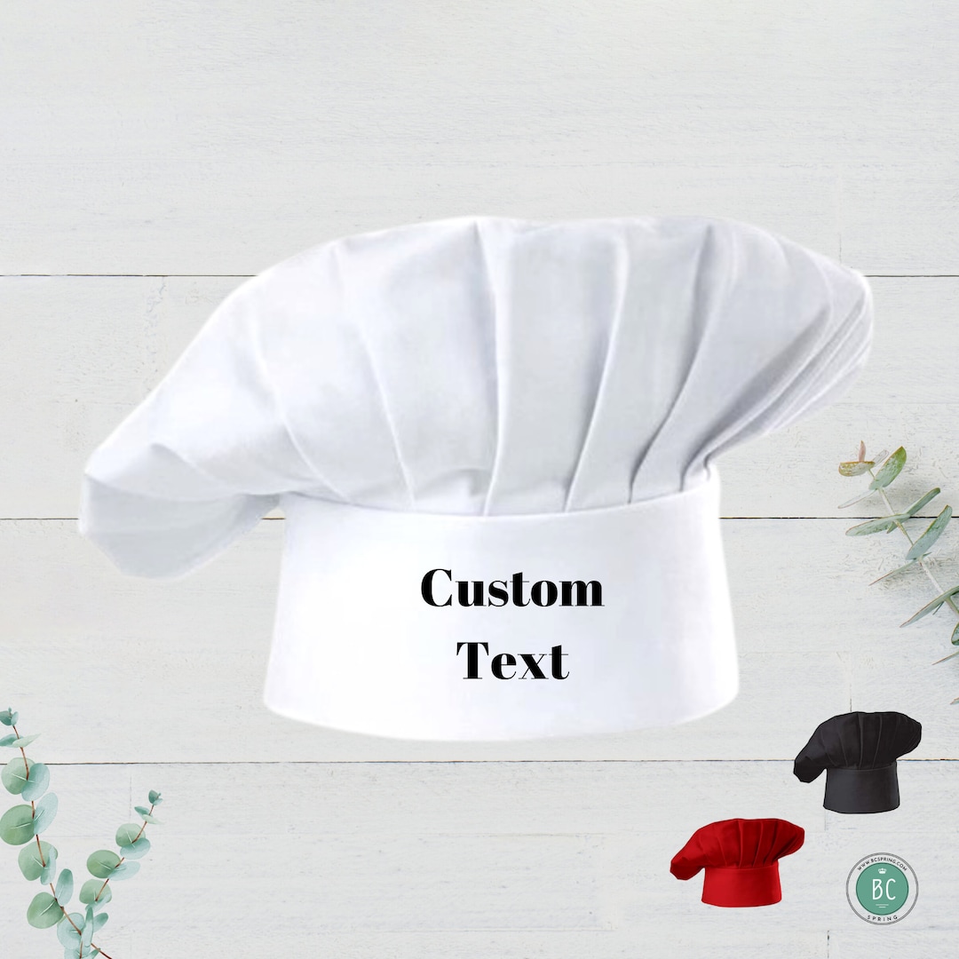 Custom Baker Hat, Personalized Chef Hat, Kitchen Personalized Gift ...