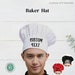 Custom Chef Hat Personalize With Any Name Adjustable - Etsy