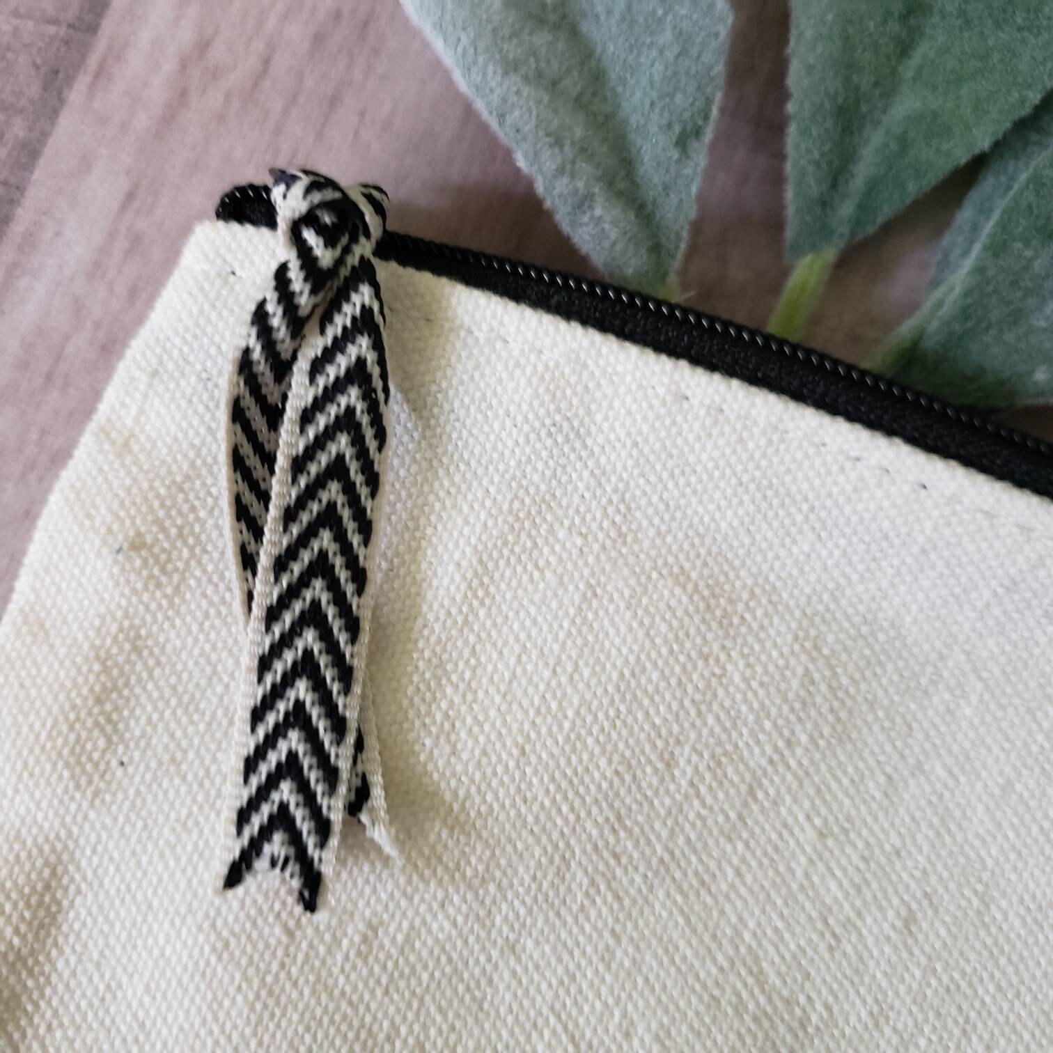 Small canvas pouch Classy cosmetic bag or Bridesmaid gift | Etsy