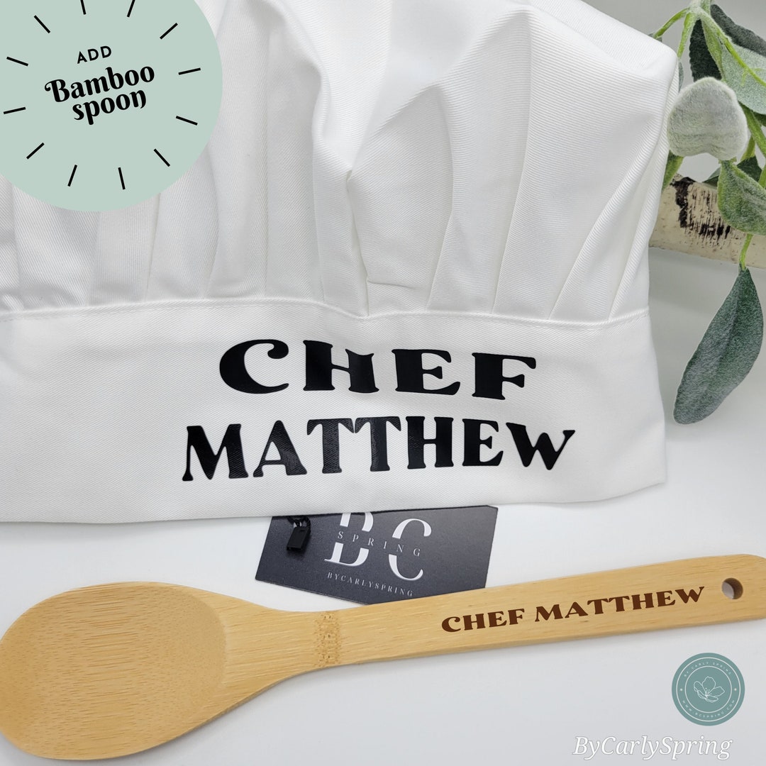 Adult Baker Hat & Spoon Gift Set , Personalized Christmas Gift for Chef ...
