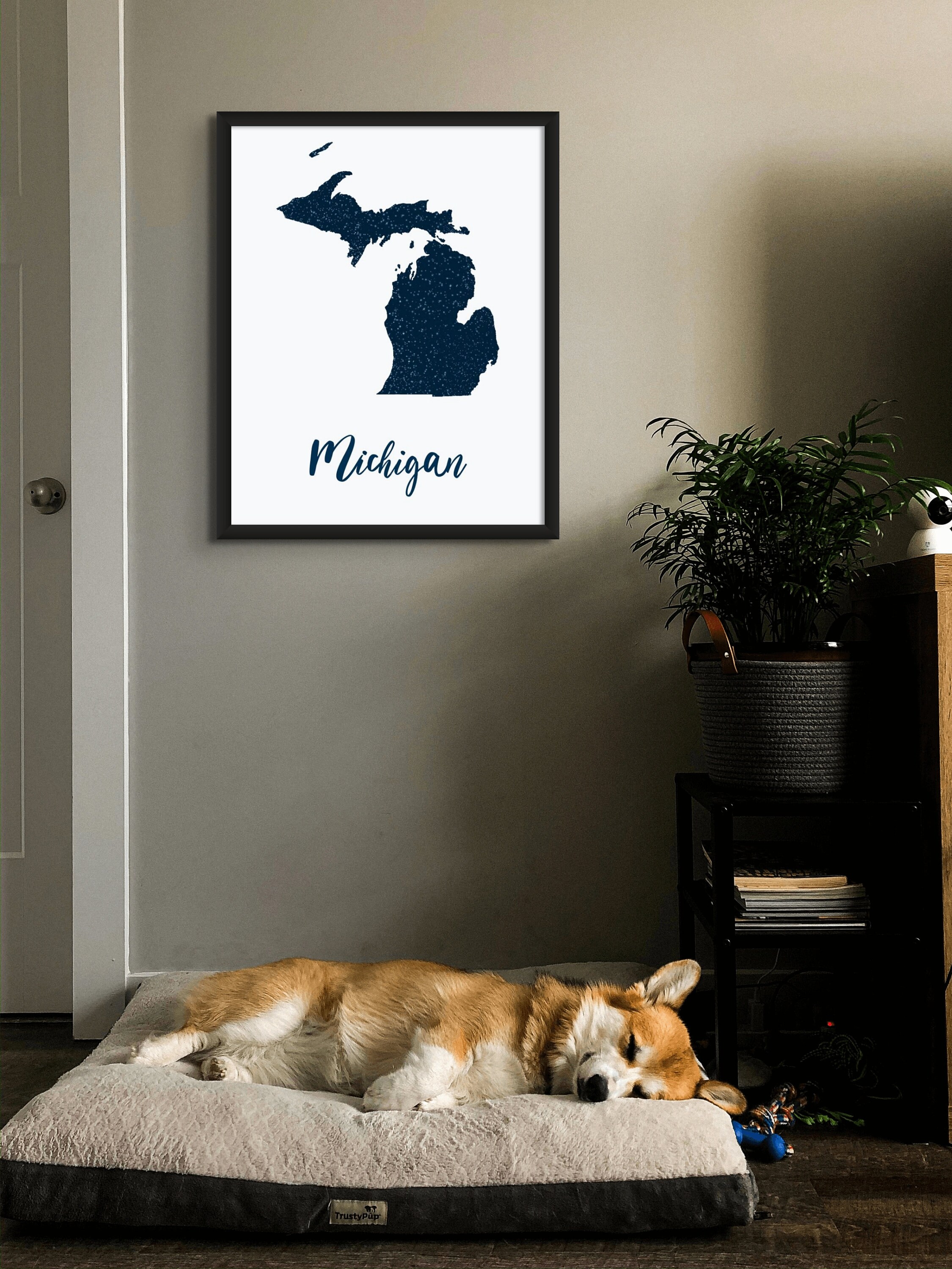 Personalized Gift Michigan Night Sky Map Custom Paper or | Etsy