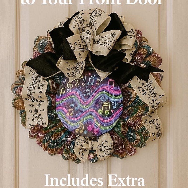Musical Notes Wreath - Etsy