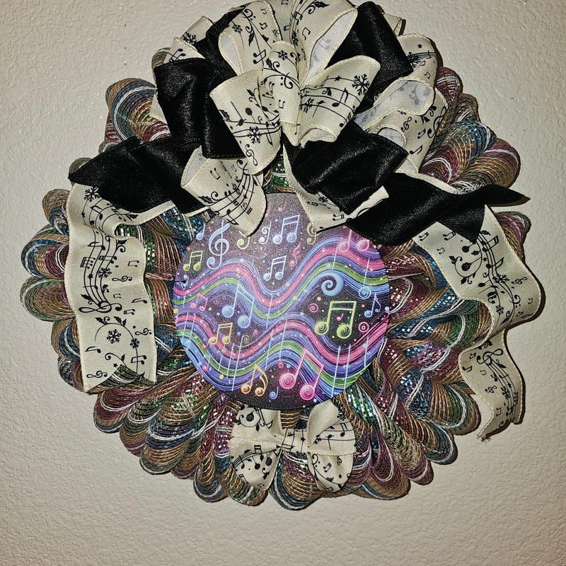 Musical Notes Wreath - Etsy
