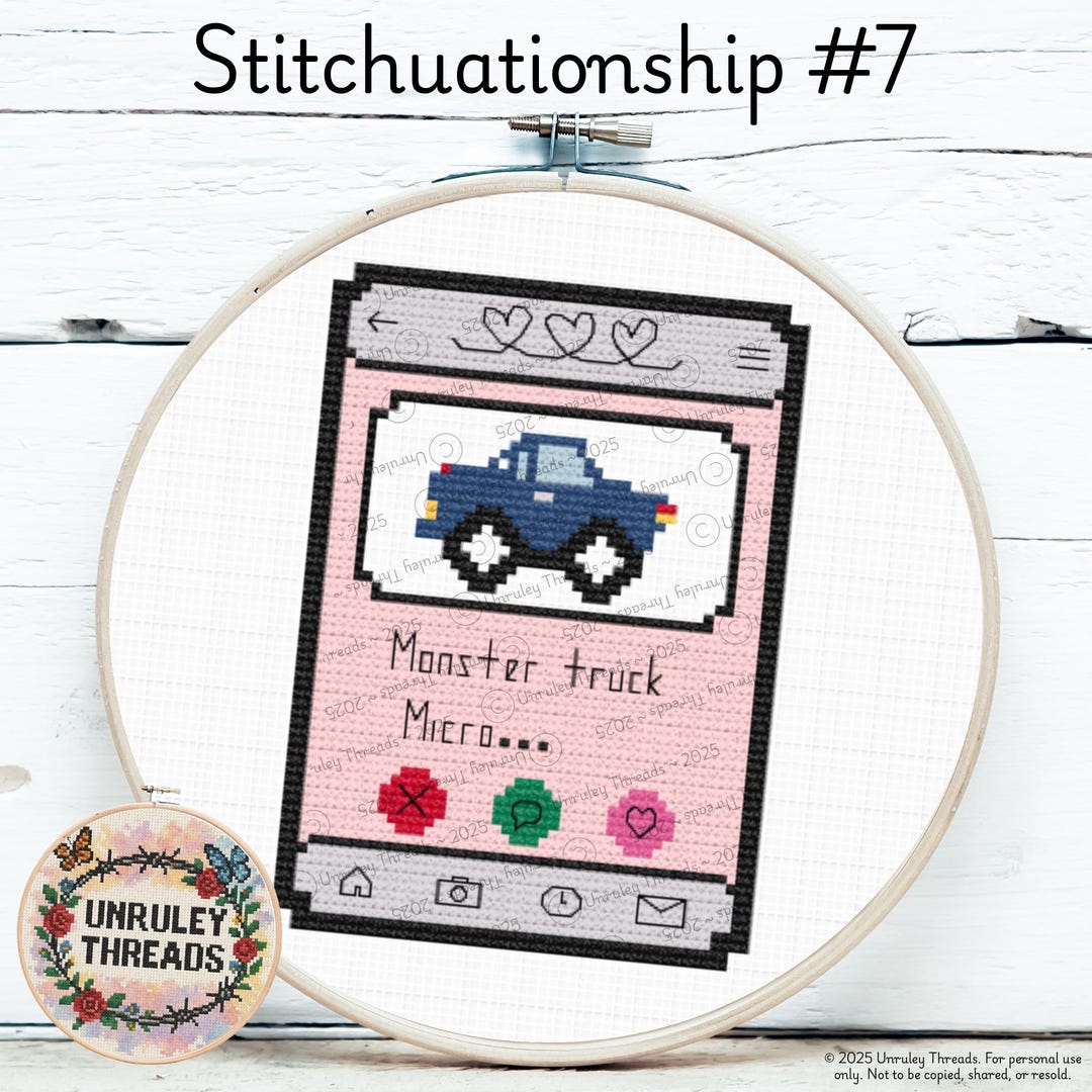 Dating Profile Cross Stitch Pattern: Subversive 8” Embroidery (PDF ...