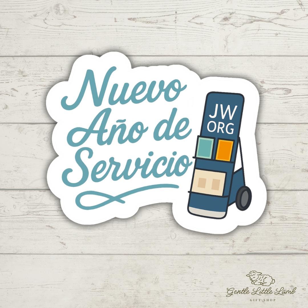 Nuevo Año De Servicio Sticker – Jw.org Cart, Spanish Pioneer Gift - Etsy
